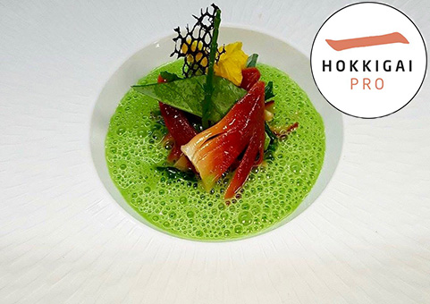 Sautéed Arctic Surf Clam with Salted Herbs, Oyster Leaf Emulsion ...